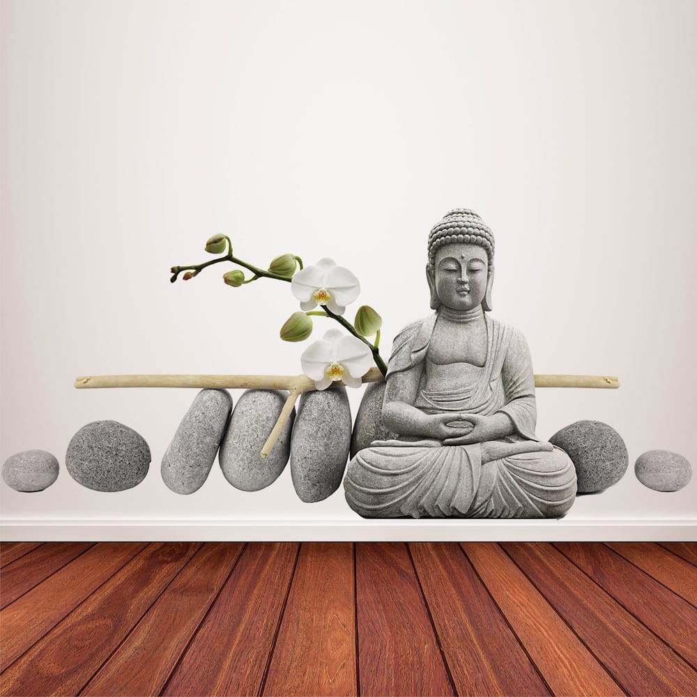 Buddha Statue Sitting Sticker - guipp-decor.com