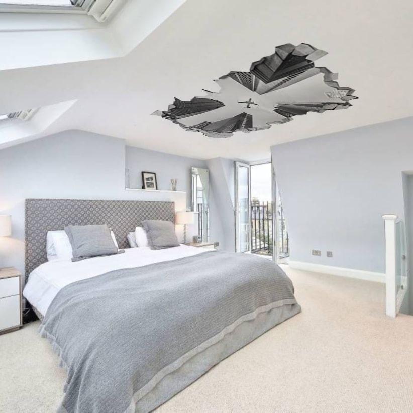 Aeroplane Sky 3D Effect Ceiling