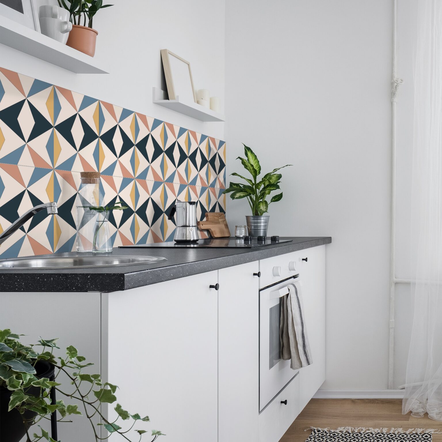 Sheffield Pattern Tile Stickers (Pack of 10)